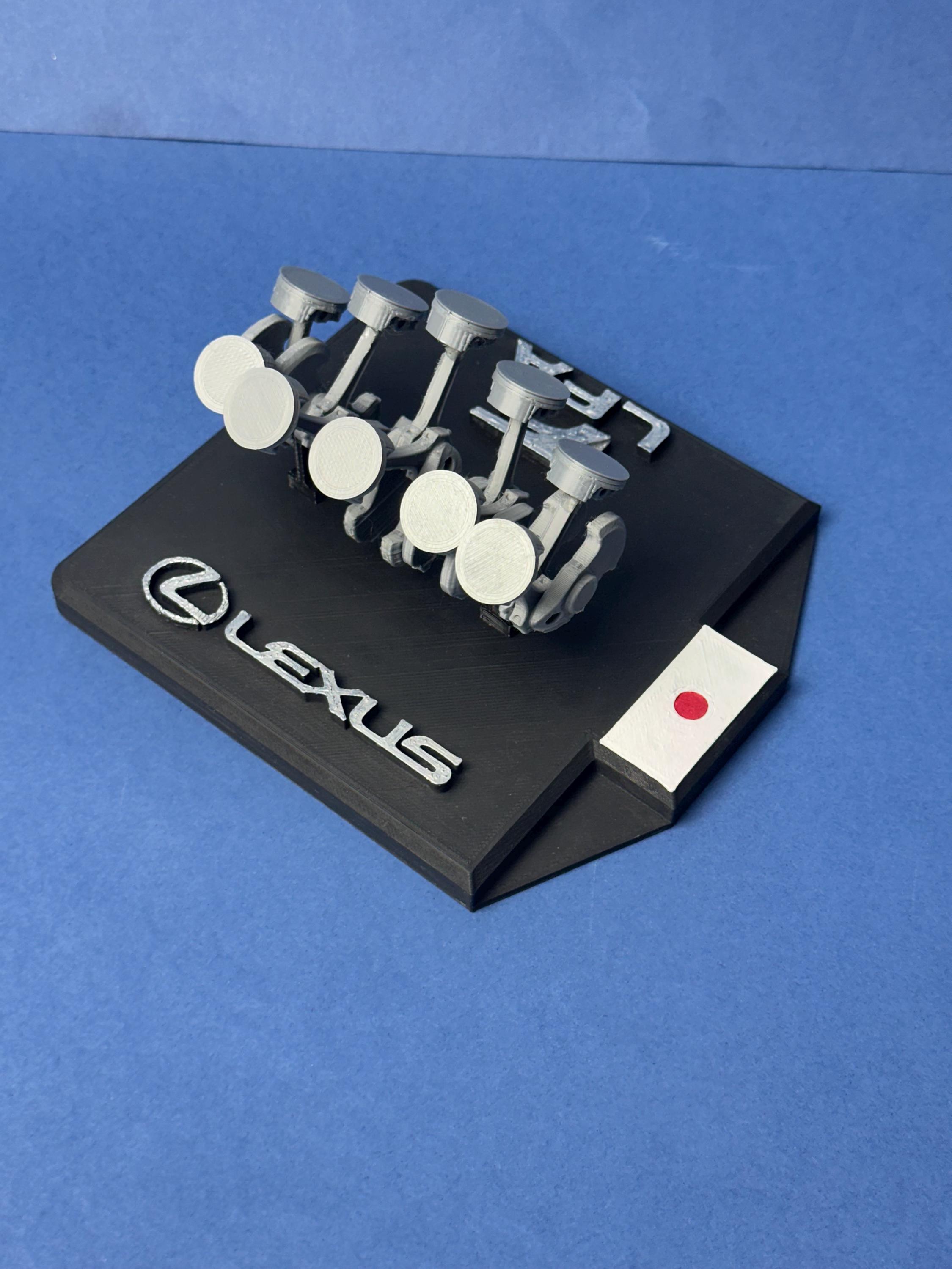Lexus LFA V10 Engine Model: 3D Printed Japanese Supercar Collectible - Etsy