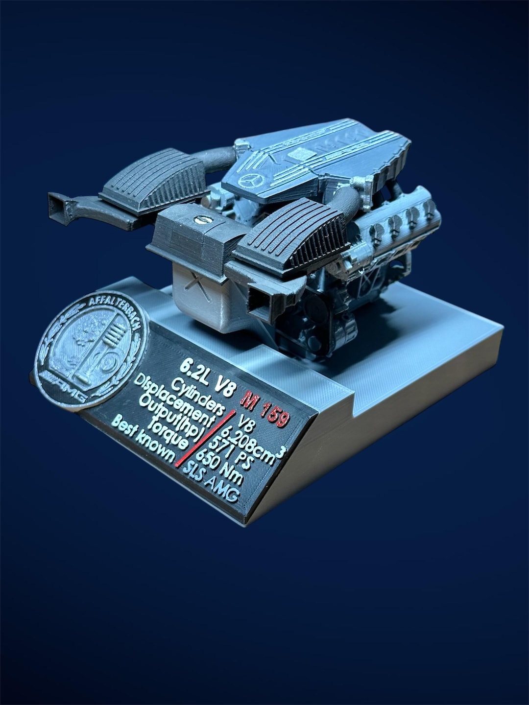 Handmade SLS AMG Engine Model: 6.2L V8 Detailed Replica - Etsy
