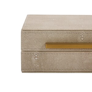 Faux Ivory Shagreen Storage Box, Decorative Box, Desk Organizer ...