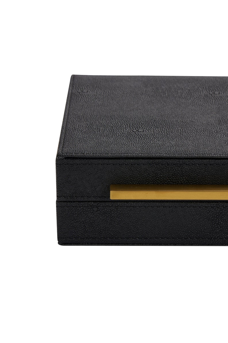 Faux Ivory Shagreen Storage Box, Decorative Box, Desk Organizer ...