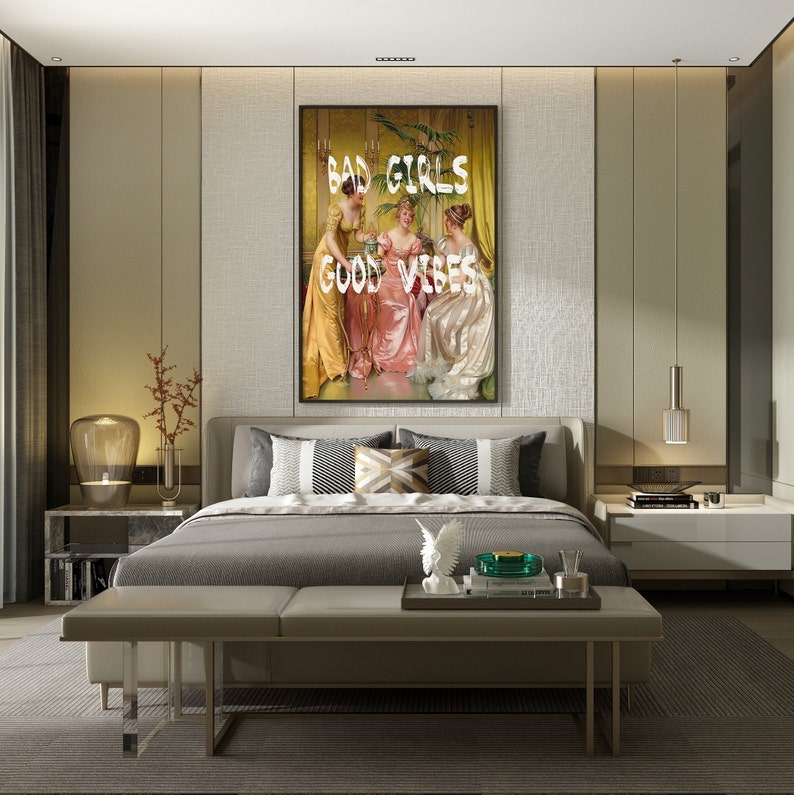 Altered Vintage Art, Quirky Poster, Feminist Print, Maximalist Decor ...