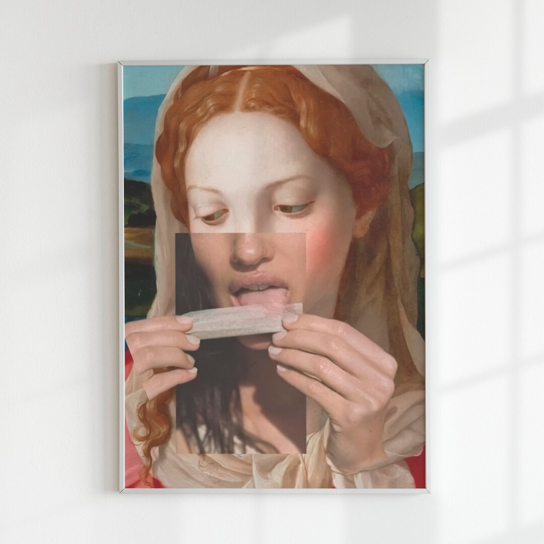 Altered Art Print, Altered Vintage Art, Altered Portrait Art, Altered ...