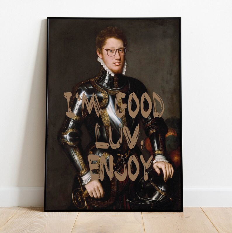 Altered Art, Remade Classical Art, Funny Painting, Eclectic Decor ...