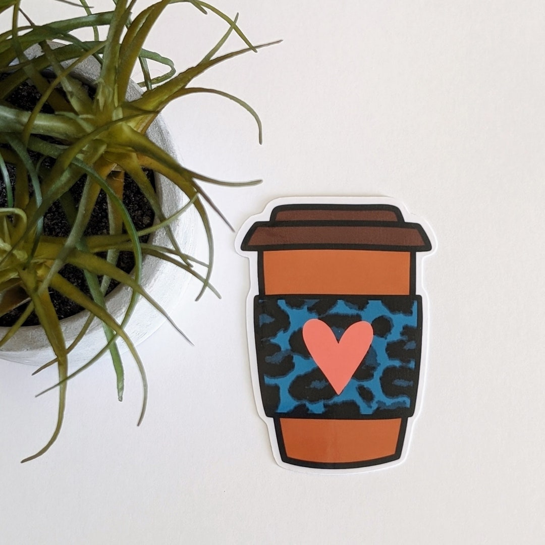 Hot Coffee 3 Handmade Sticker Coffee Sticker, Coffee Lover Gift Ideas ...