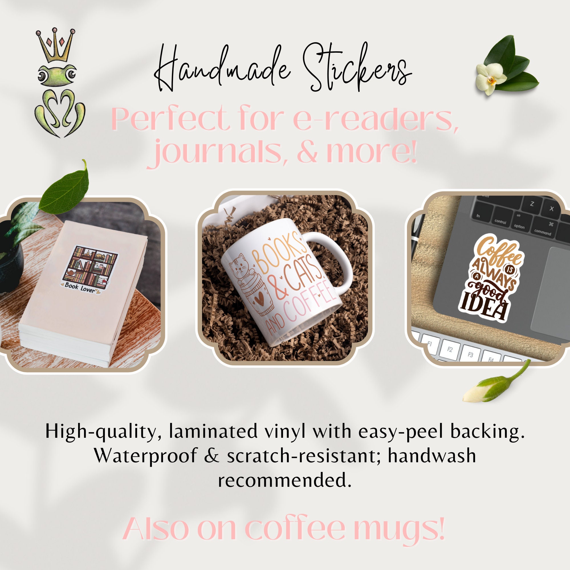 Colorful Reading Stickers 3 Handmade Stickers Booktrovert - Etsy