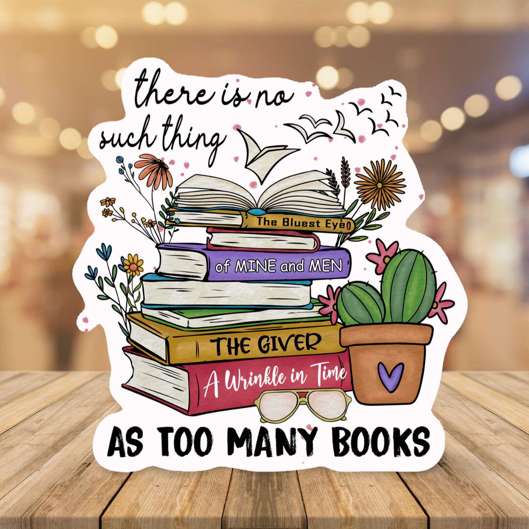 Colorful Reading Stickers 3 Handmade Stickers There is No Such Thing as ...