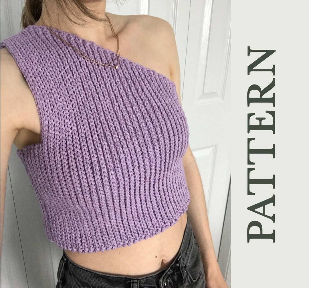Crochet One Strap Top Pattern, Crochet One Shoulder Top Pattern (PDF ...
