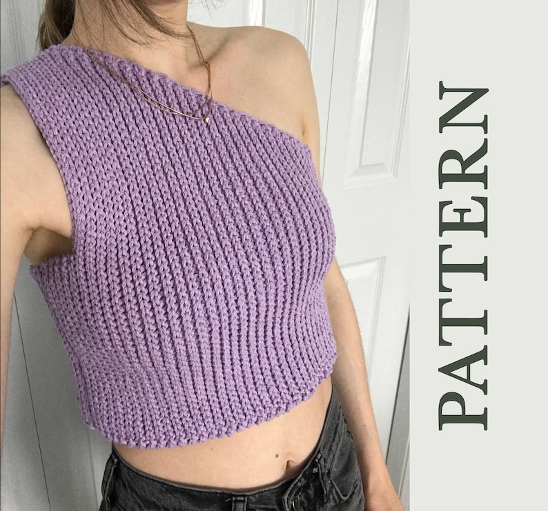 Crochet One Strap Top Pattern Crochet One Shoulder Top - Etsy