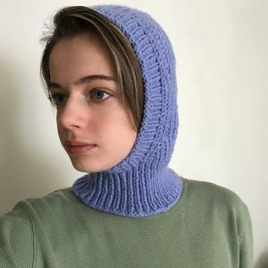 PDF Knitting Balaclava Pattern, Bonnet Balaclava Pattern, Knitted Hood ...
