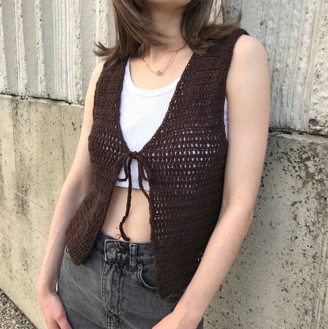 Easy Crochet Vest Pattern (PDF Download) - Etsy