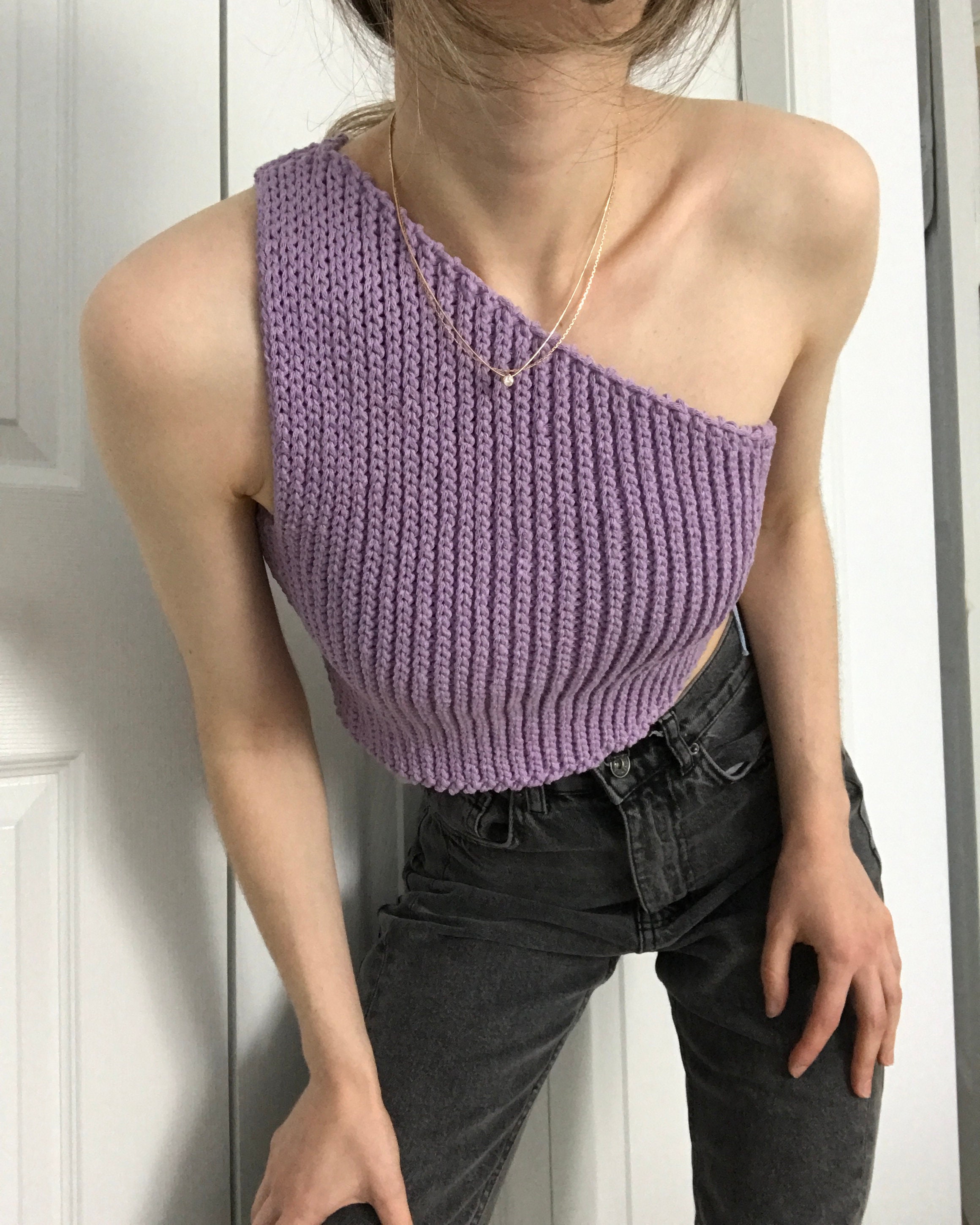 Crochet One Strap Top Pattern Crochet One Shoulder Top - Etsy