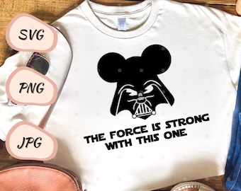 The Force is Strong With This One Svg - Etsy