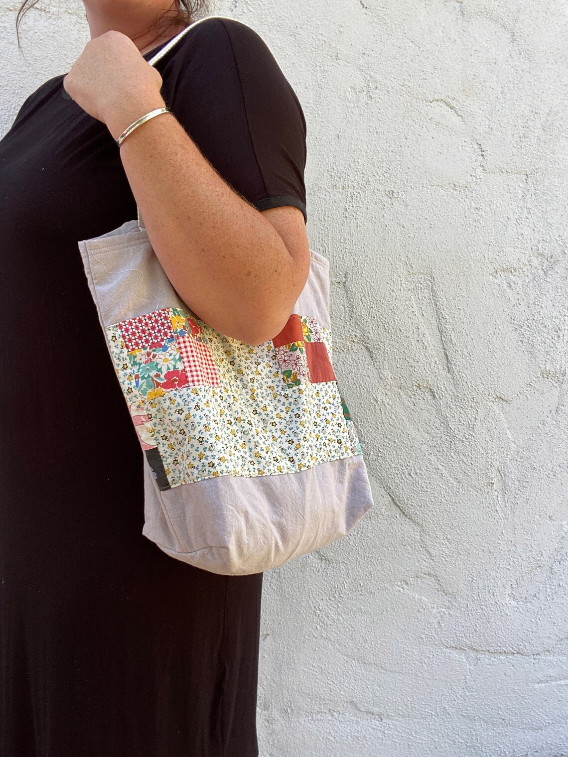 Handmade Tote Bag, Vintage, Purse, Gift, Upcycle, Eco Friendly, BOHO ...