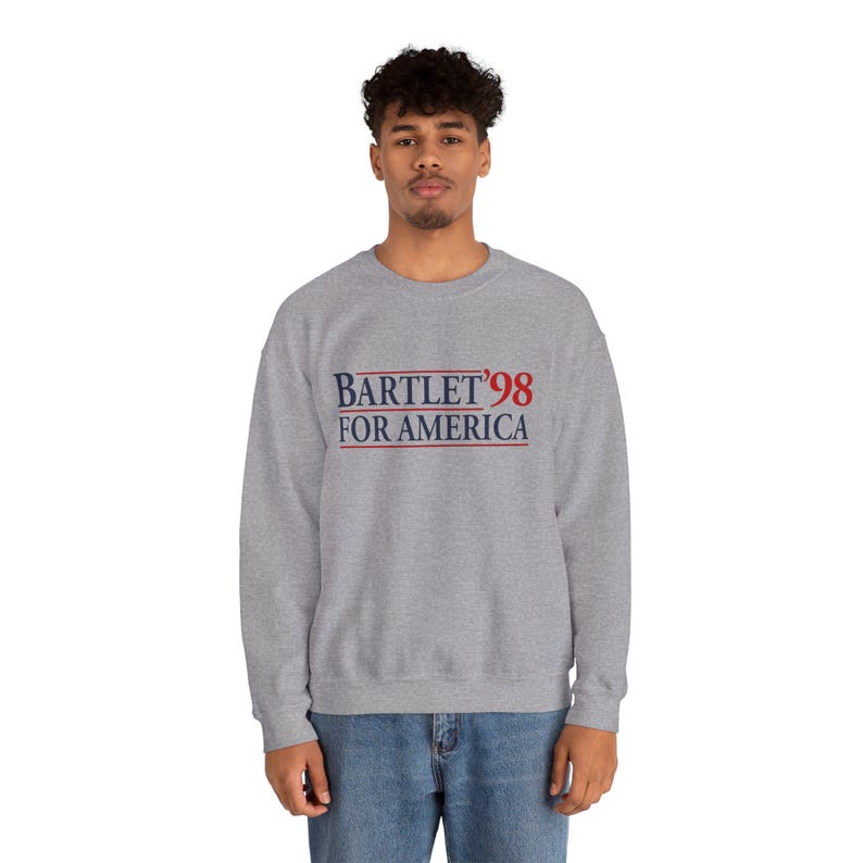 West Wing Bartlet for America Sweateshirt, Vintage Bartlet '98 Sweater ...