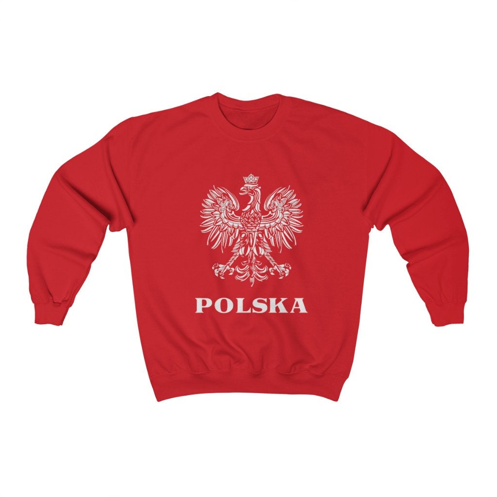 Polska Eagle Sweatshirt, Vintage Style Poland/polish Eagle Flag Sweater ...
