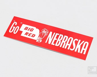 Go Big Red Sticker - Etsy