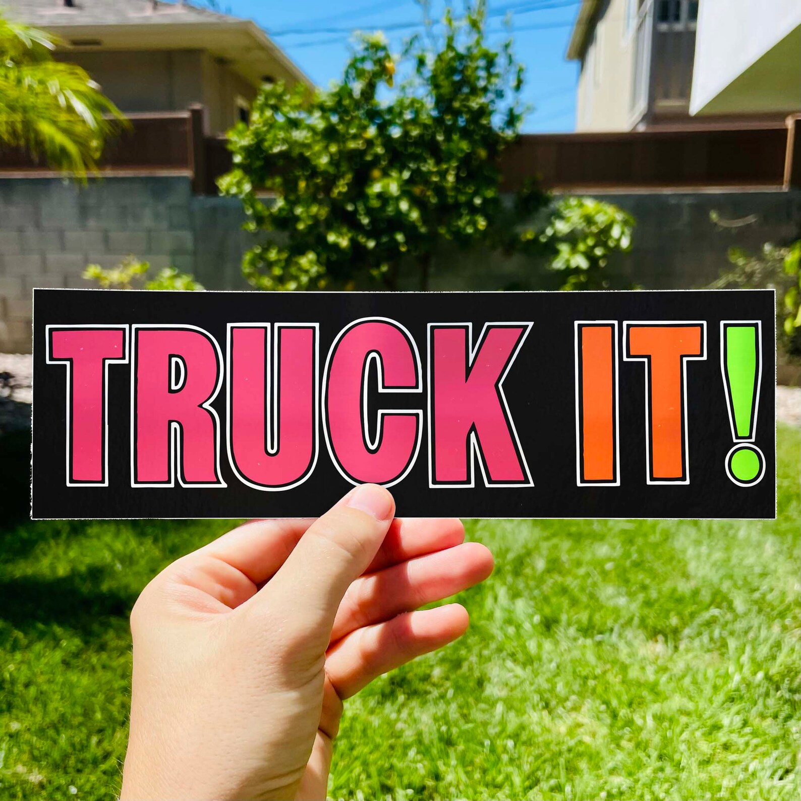 Truck It Bumper Sticker Funny Vintage Style Vinyl Decal - Etsy