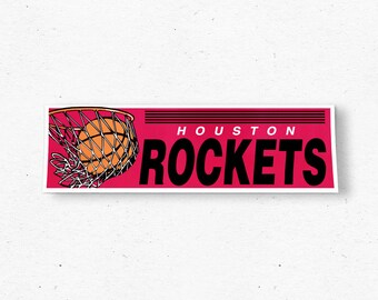 Nba Rockets Sticker - Etsy