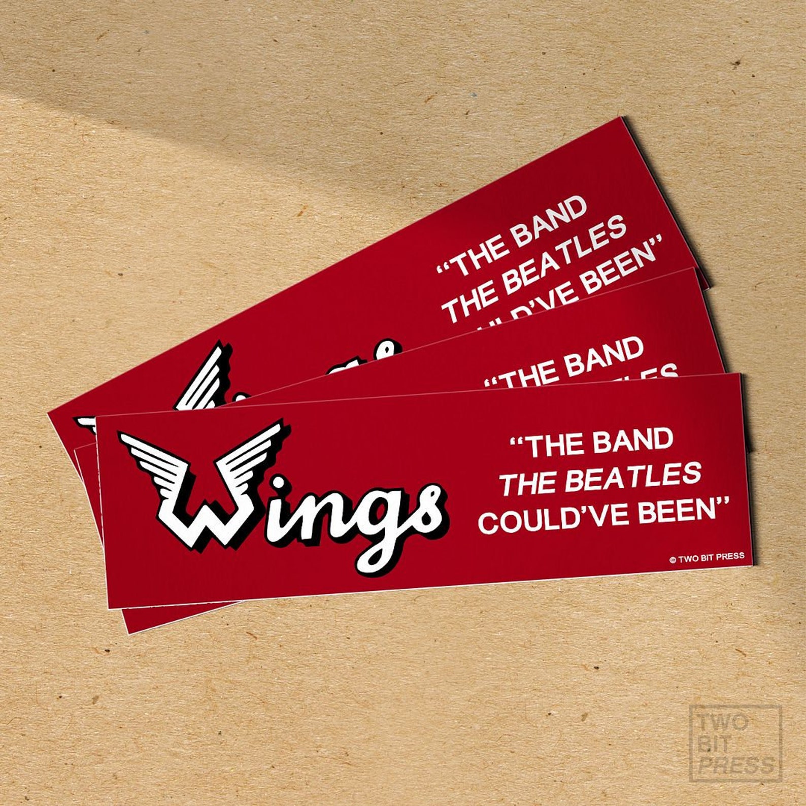 Wings the Beatles Bumper Sticker Funny Vintage Style Vinyl - Etsy