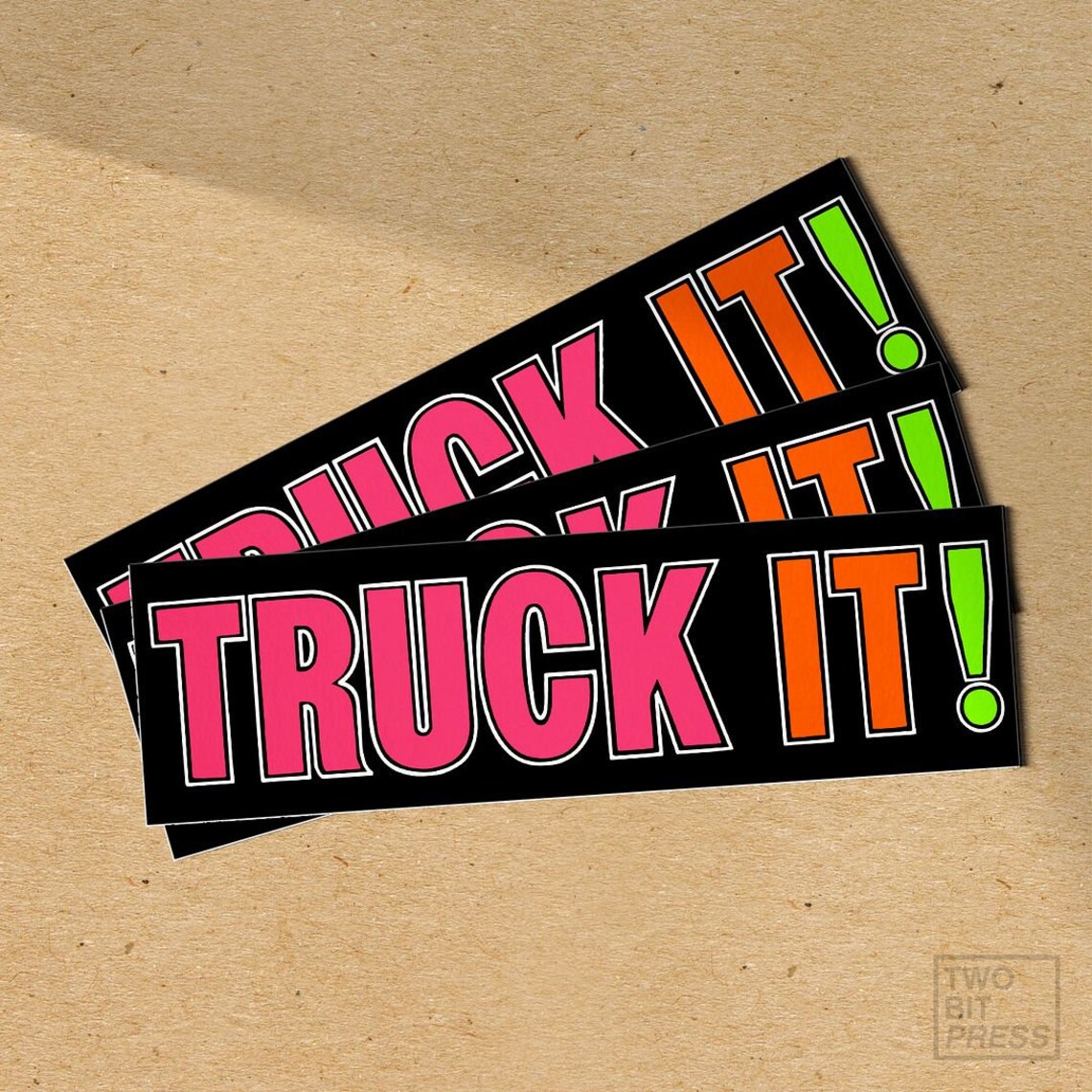 Truck It Bumper Sticker Funny Vintage Style Vinyl Decal - Etsy