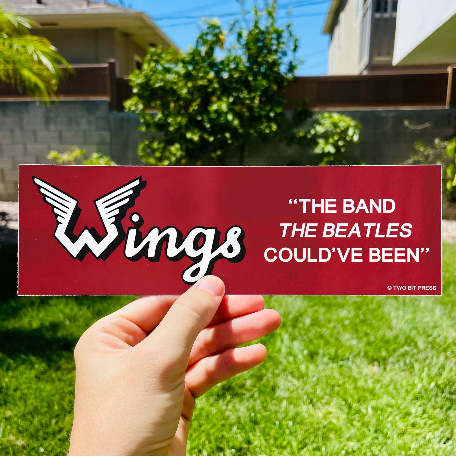 Wings the Beatles Bumper Sticker Funny Vintage Style Vinyl - Etsy