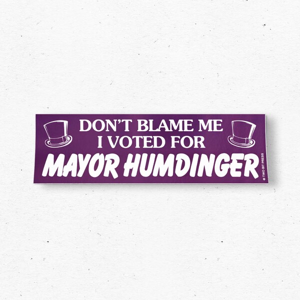 Mayor Humdinger - Etsy