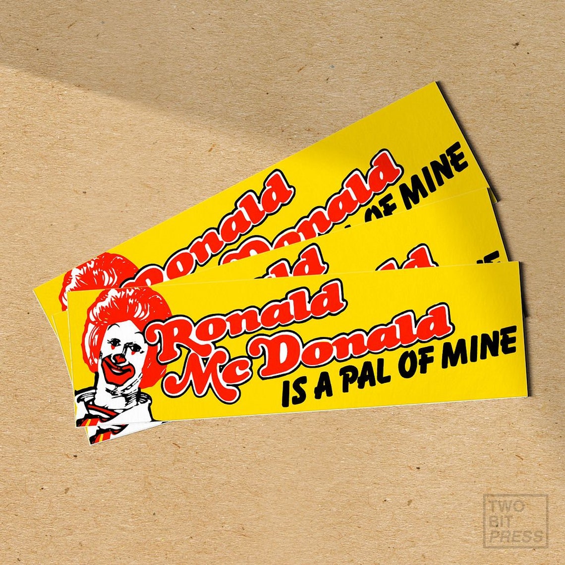 Mcdonald's Ronald Mcdonald Bumper Sticker Advertising - Etsy