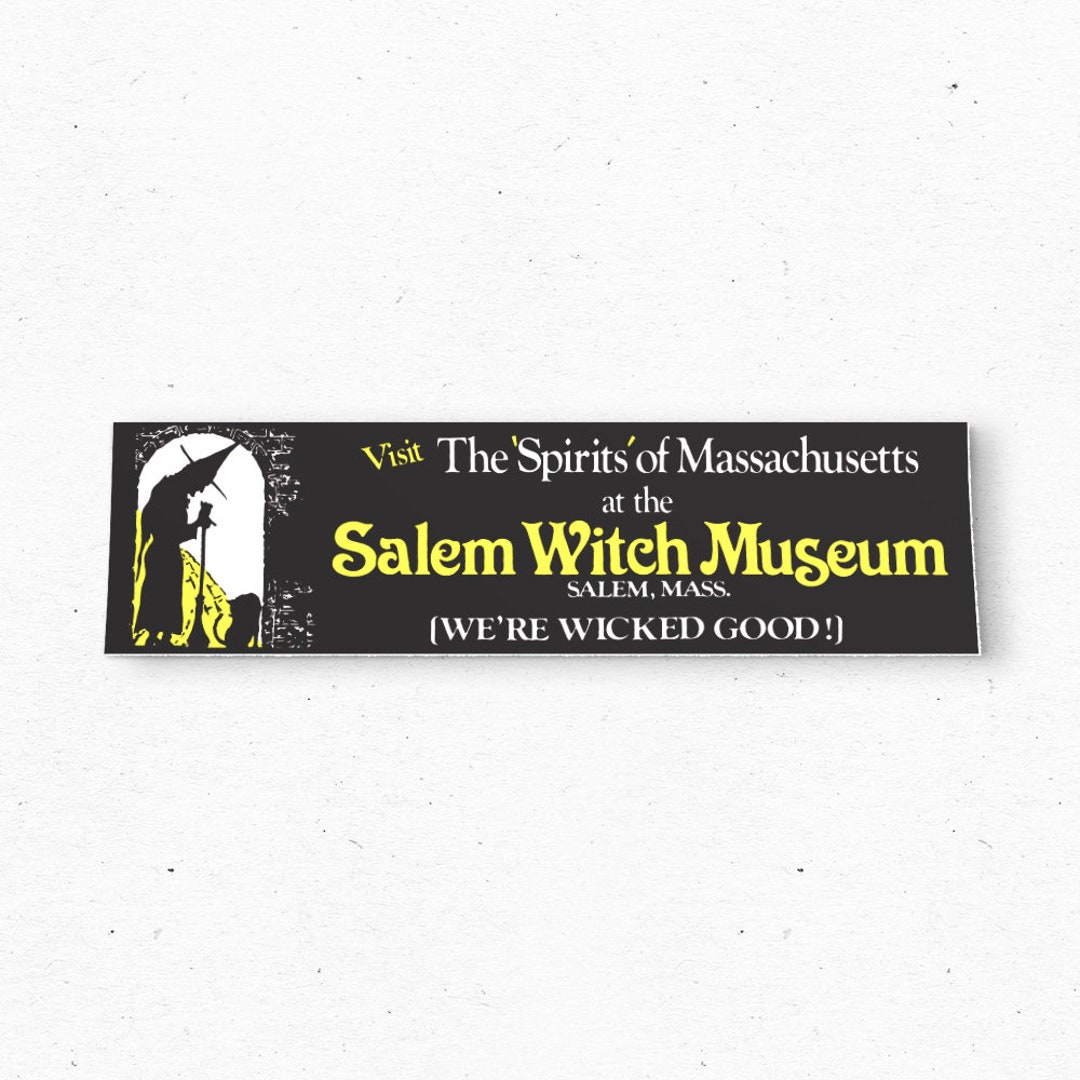 Salem Witch Museum MASSACHUSETTS Bumper Sticker Tourism USA - Etsy