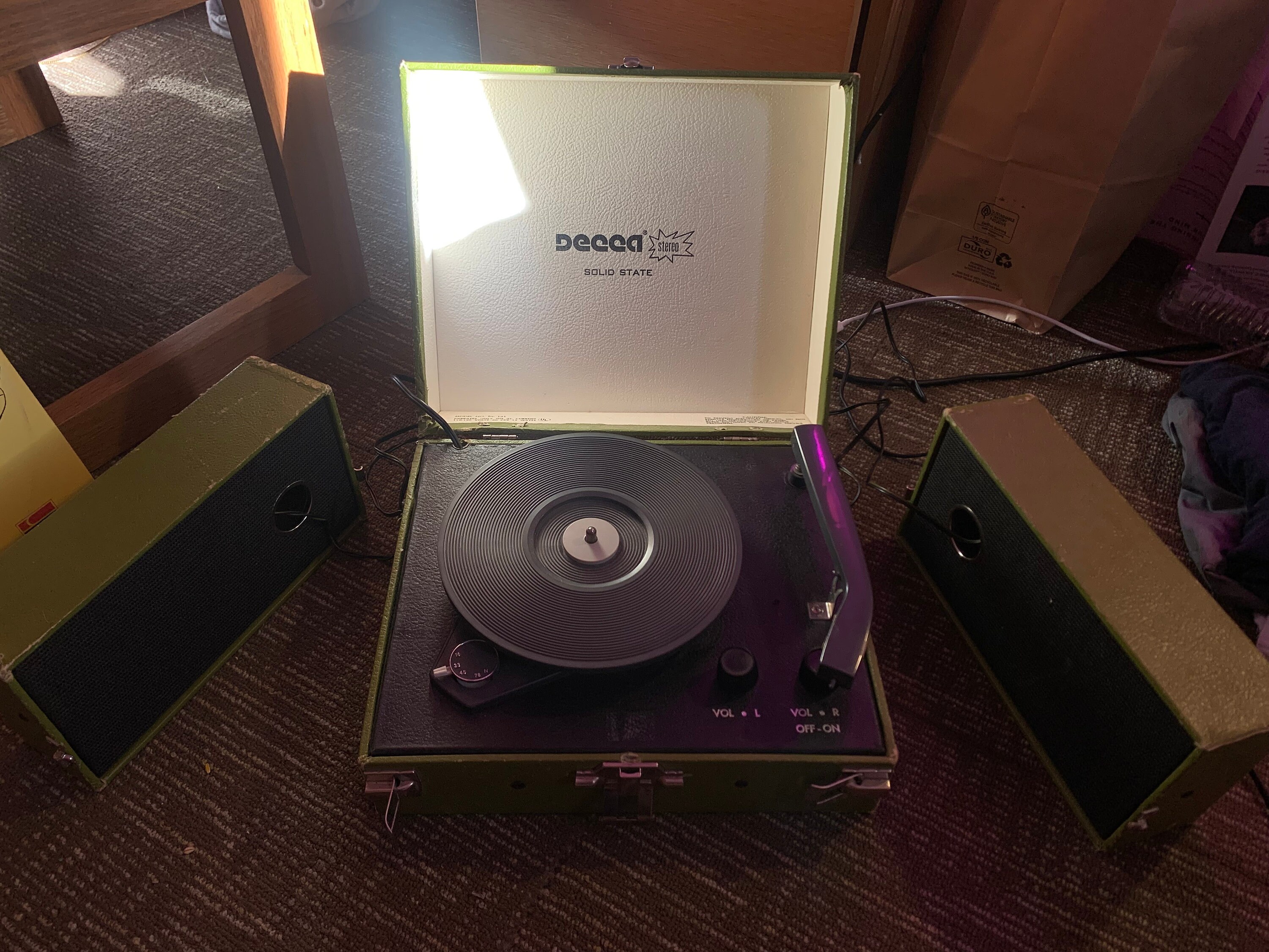 Vintage Light Green Decca Solid State Portable Record Player Model No. DP 161 - Etsy