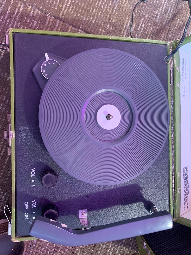 Vintage Light Green Decca Solid State Portable Record Player Model No ...