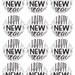 New Year's Tags, New Years Tags, Printables, New Year's Favor Tags, New ...