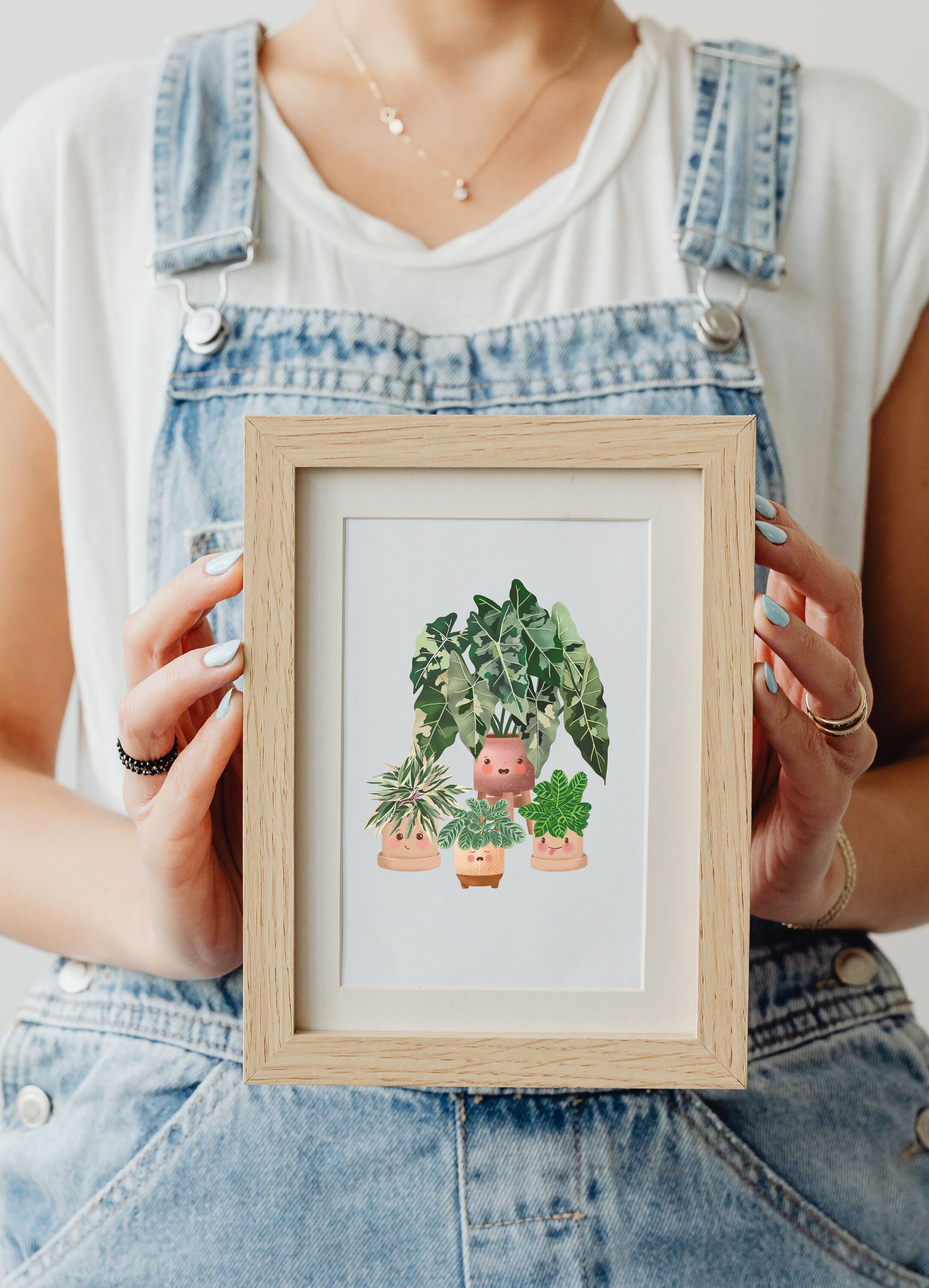 Happy Plants Club Illustration No 2, Happy Face Plants, Simple ...