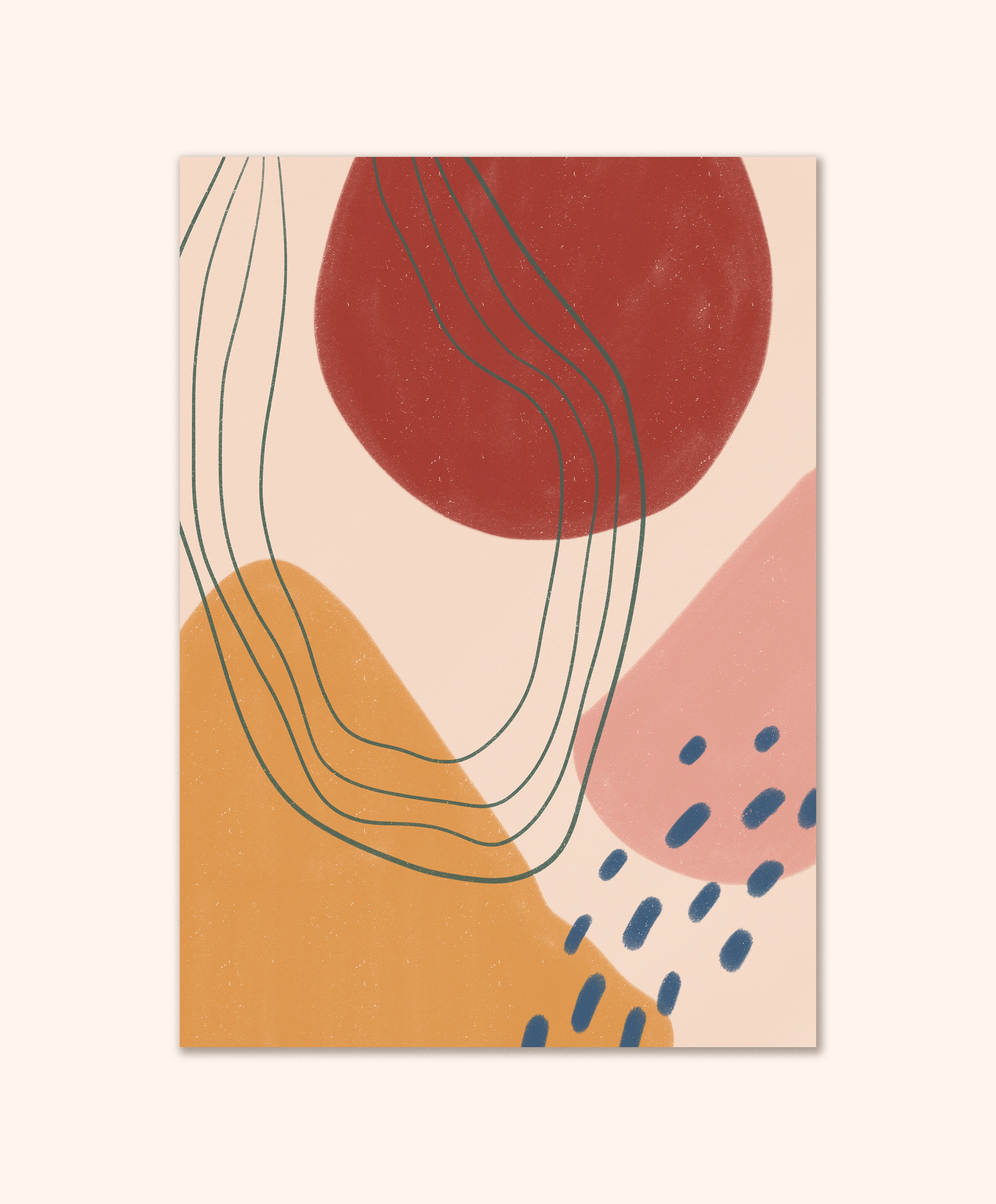 Earthy Tones Printable, Abstract Shapes 22 A Print, Modern Bohemian ...