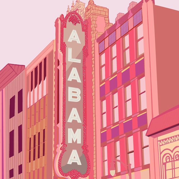 Alabama Theatre Art - Etsy