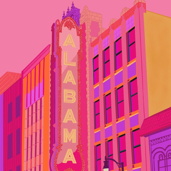 Alabama Theatre Art - Etsy