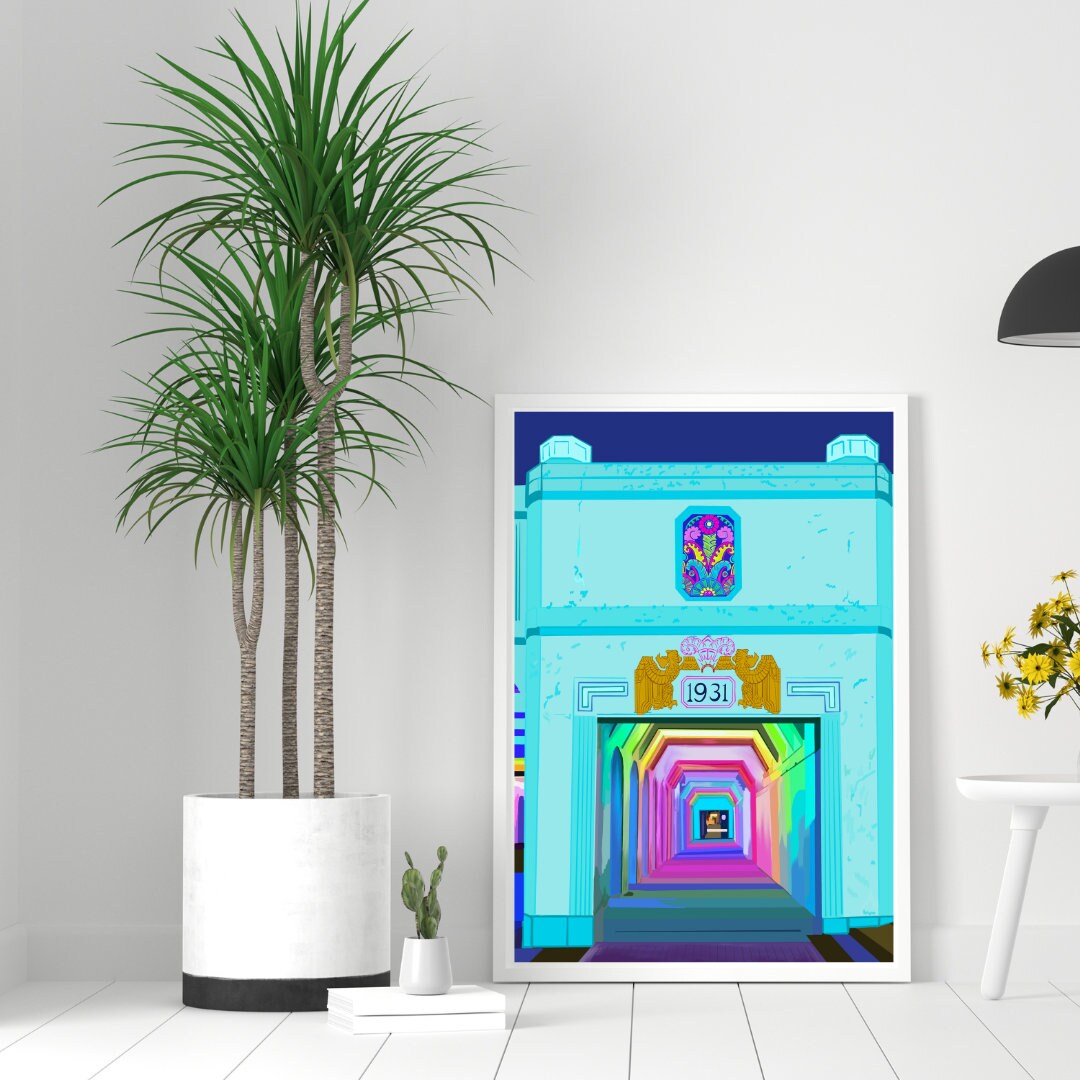 The Rainbow Tunnel Birmingham, Alabama Print, Birmingham, Alabama Art ...
