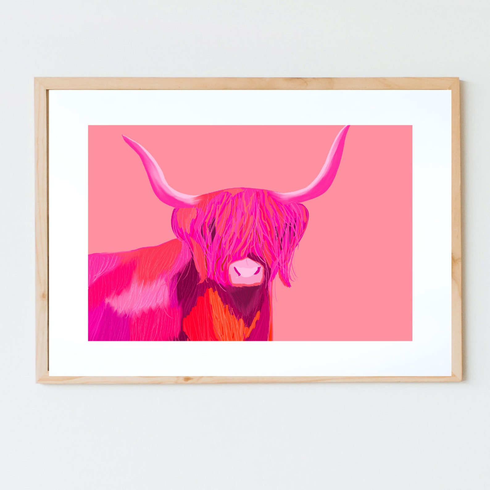 Harry Heffer Highland Cow Print, Scottish Cow, Farm Animal Print ...