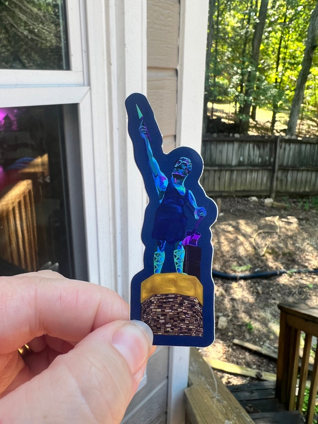 Sticker: Blue Velvet Birmingham Vulcan Bham AL Sticker, Landmark ...