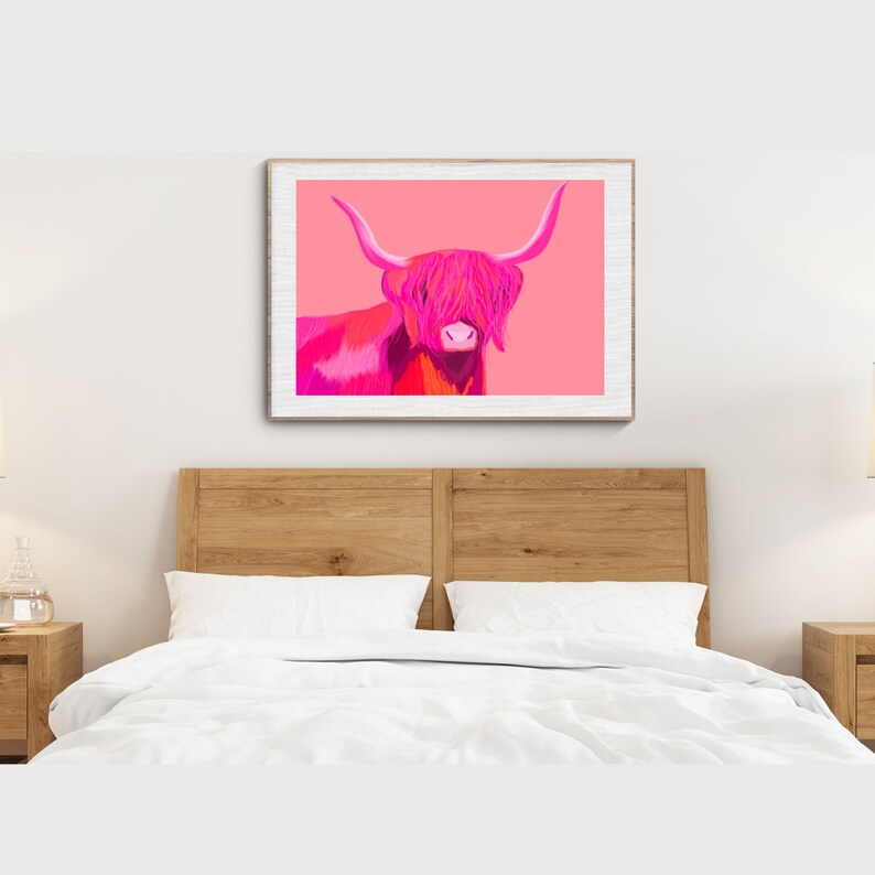 Harry Heffer Highland Cow Print, Scottish Cow, Farm Animal Print ...
