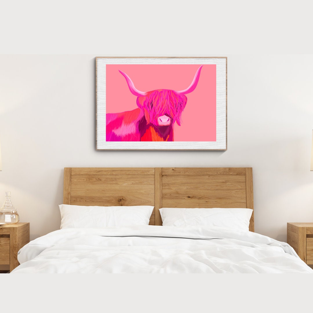 Harry Heffer Highland Cow Print, Scottish Cow, Farm Animal Print ...