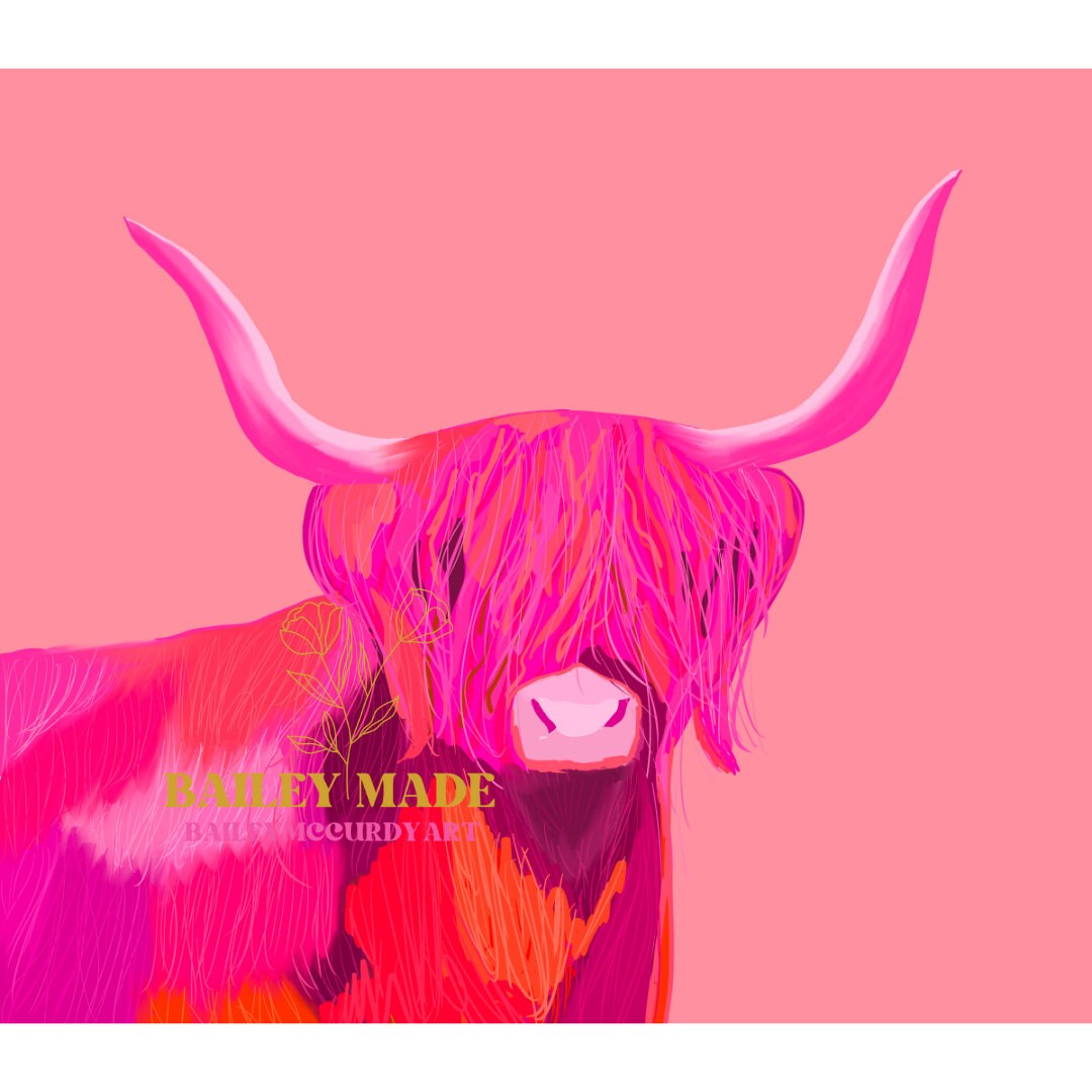 Harry Heffer Highland Cow Print, Scottish Cow, Farm Animal Print ...