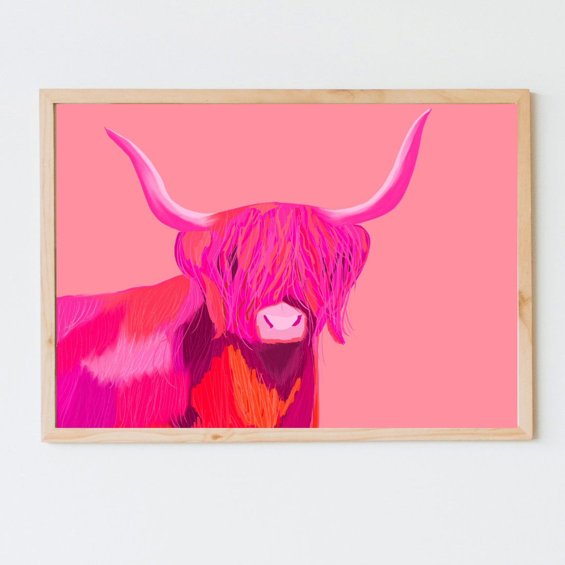 Harry Heffer Highland Cow Print, Scottish Cow, Farm Animal Print ...