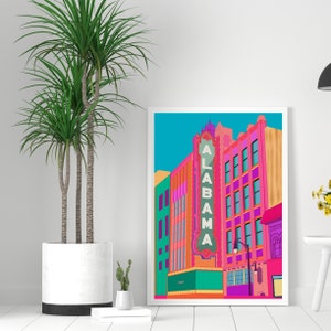 Alabama Theater Print, Birmingham, Theatre Sign, Theater Gifts, Musical ...