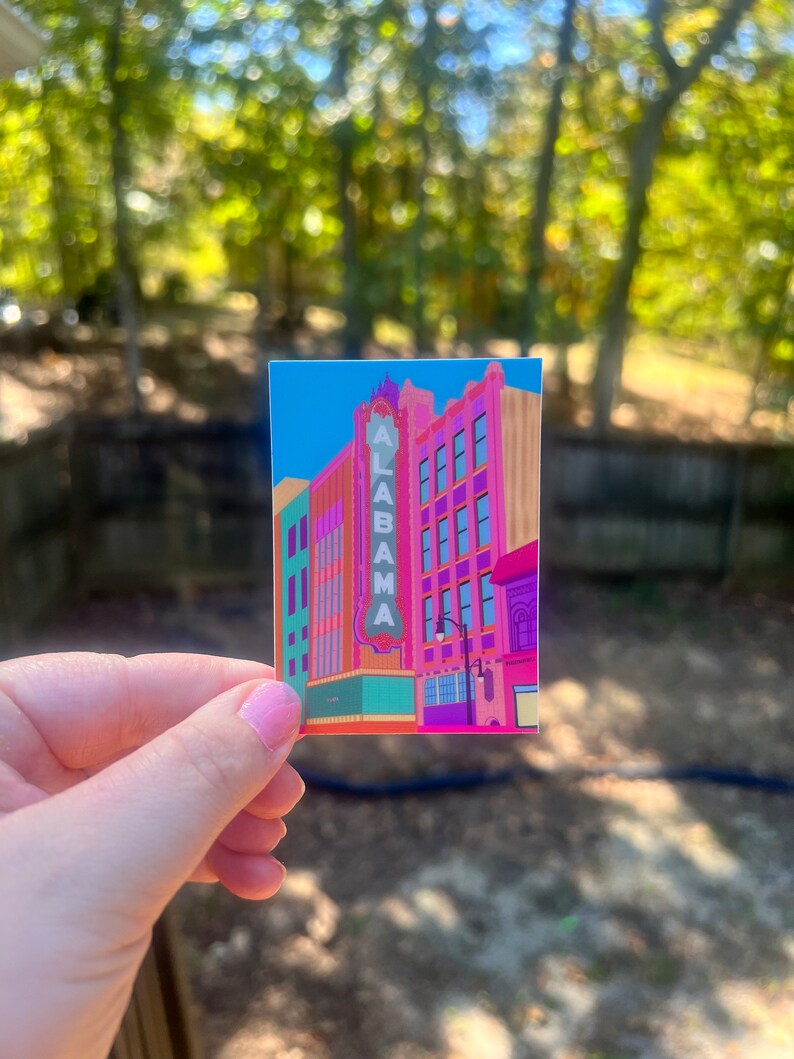 Sticker: Alabama Theater Birmingham, Theatre Sign, Theater Gifts ...
