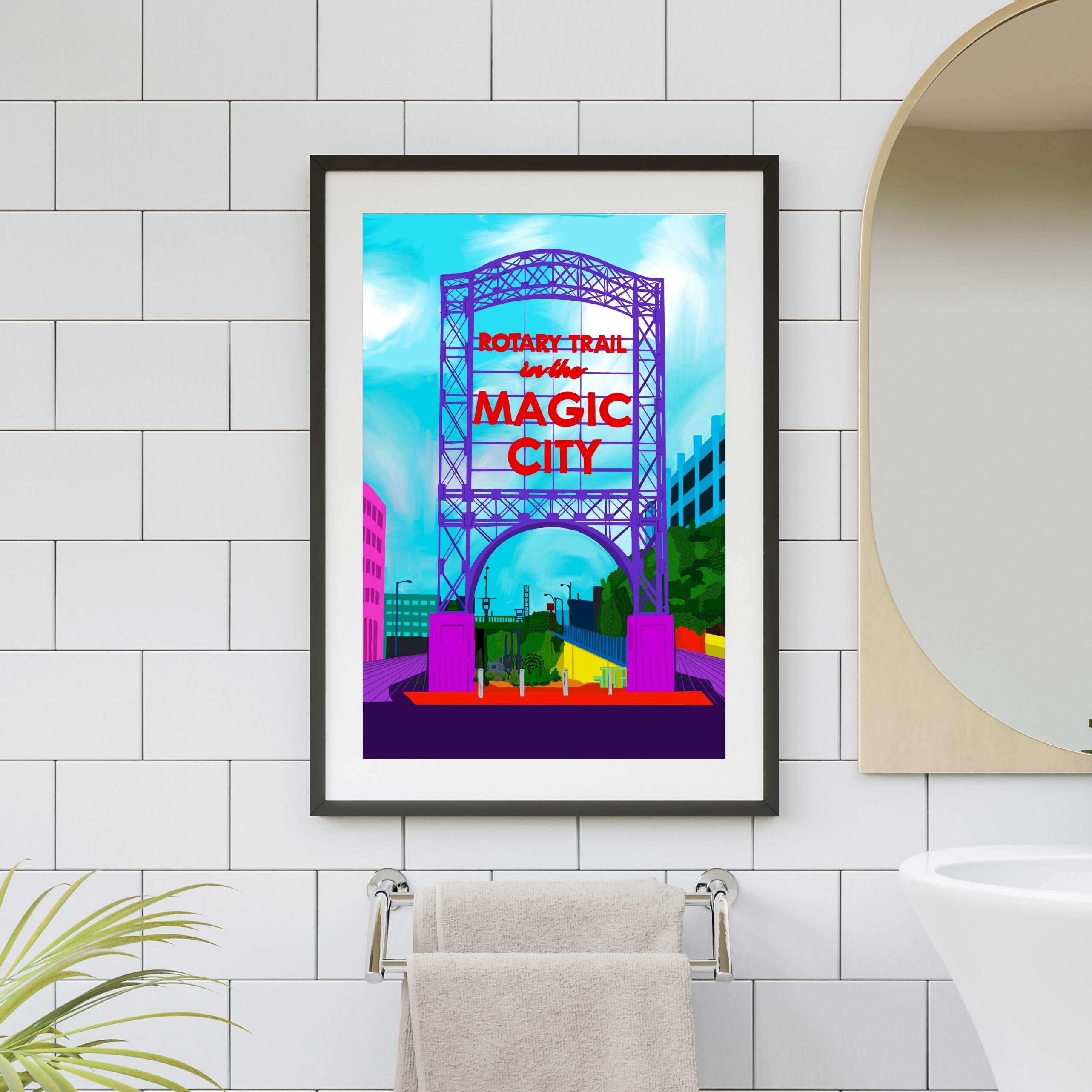 Magic City, Birmingham Rotary Trail, Alabama Art, Alabama Decor, Sign ...