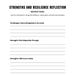 Strengths & Resilience Reflection Worksheet, Counseling Tool, Social ...