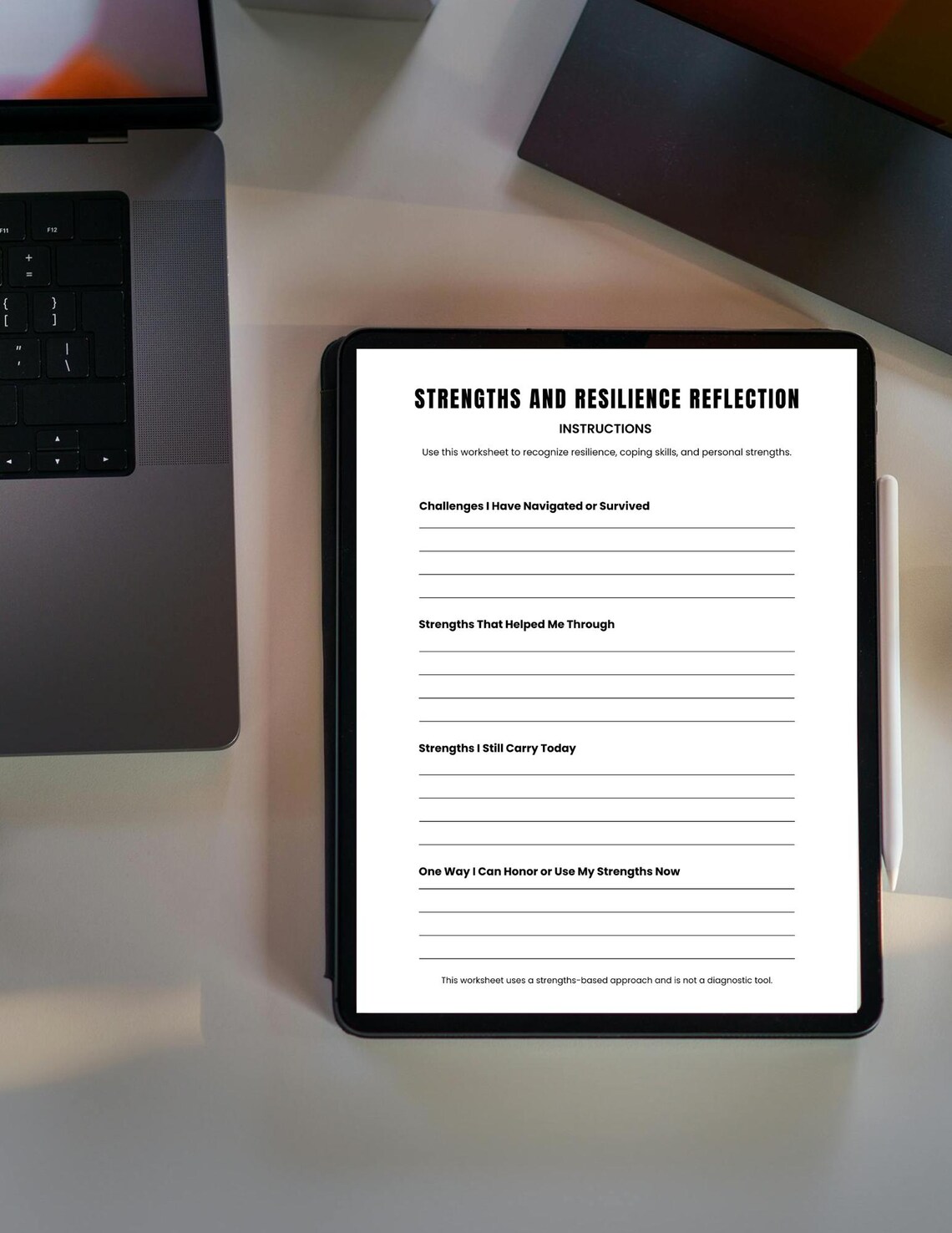 Strengths & Resilience Reflection Worksheet, Counseling Tool, Social ...