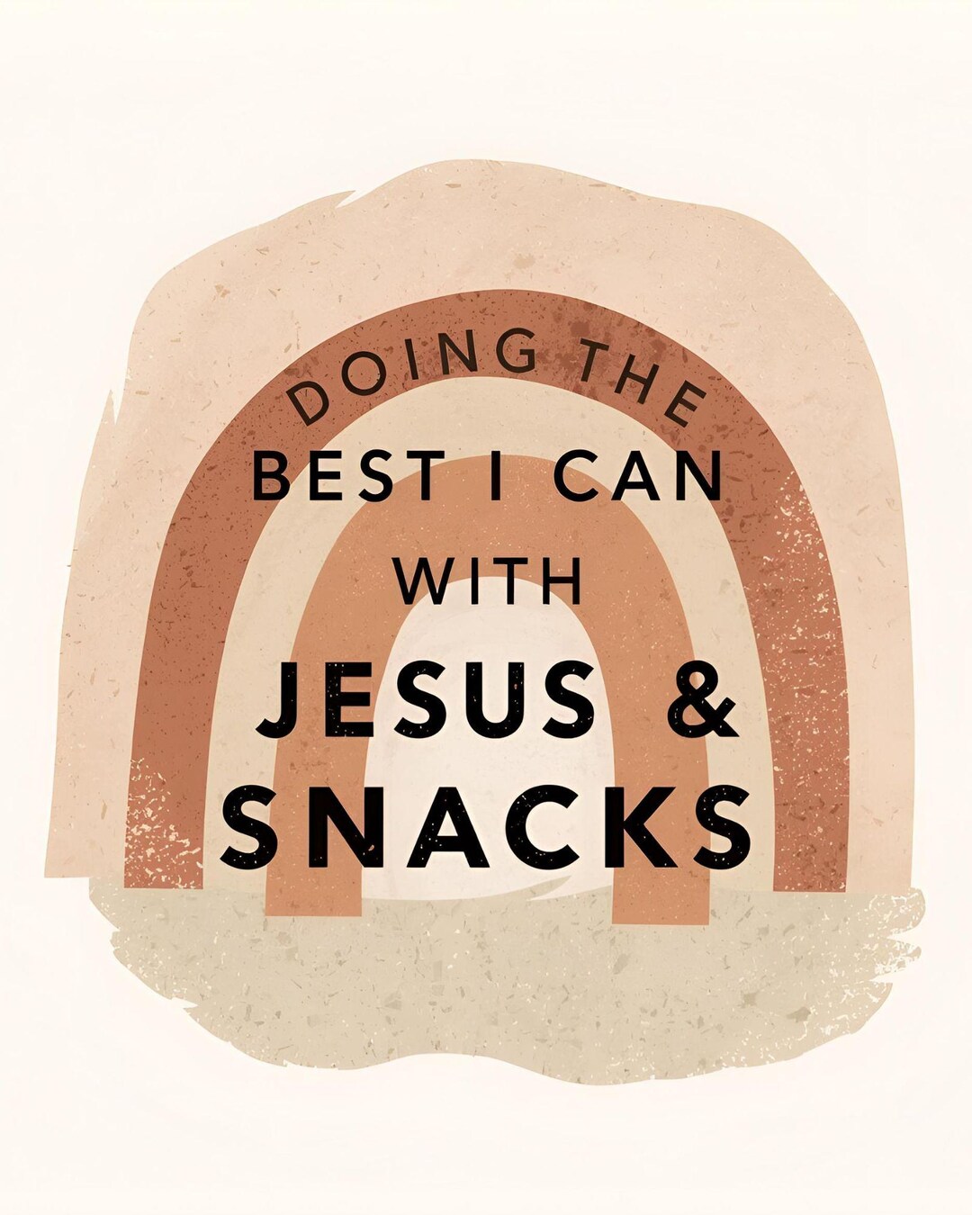 Doing the Best I Can With Jesus & Snacks Printable Wall Art Set of 4 ...