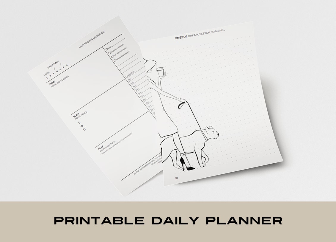 Printable Christian Planner With Daily Prayer & Gratitude Journaling ...