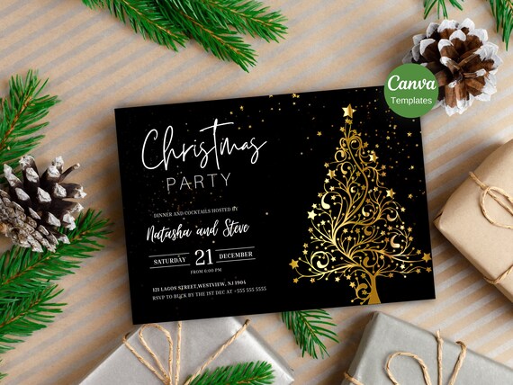Formal Christmas Party Invitations Examples